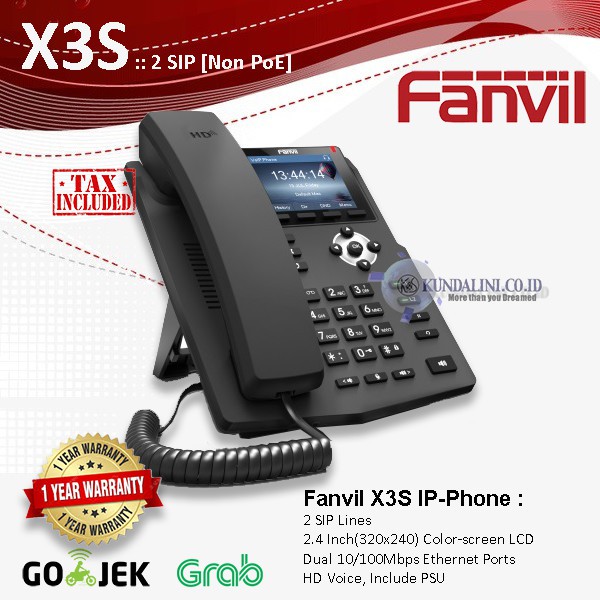 Jual Fanvil X3S Home & Office User IP Phone [Non PoE] | Shopee Indonesia