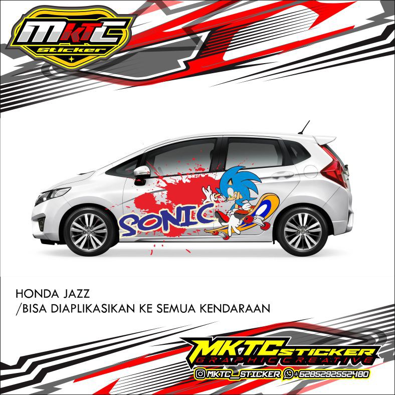 Jual MODIF STICKER MOBIL JAZZ EDISI KARTUN (BISA UNTUK BERBAGAI MOBIL ...