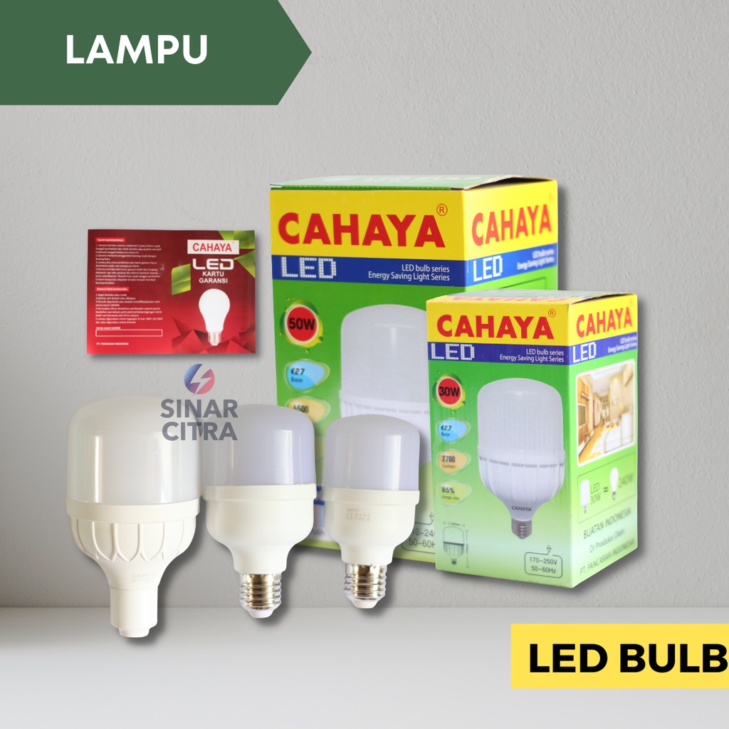 Jual Lampu Cahaya LED - Warna Putih - Bulb - 40WATT dan 50WATT | Shopee ...