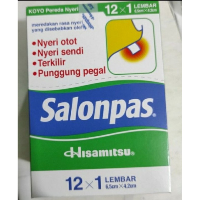 Jual SALONPAS (1 BOX ISI 10 SACHET @12 LEMBAR) | Shopee Indonesia