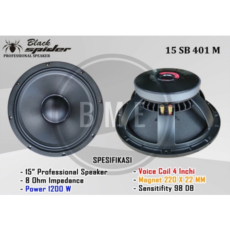 Jual Speaker Black Spider SB 401 15 inchi | Shopee Indonesia