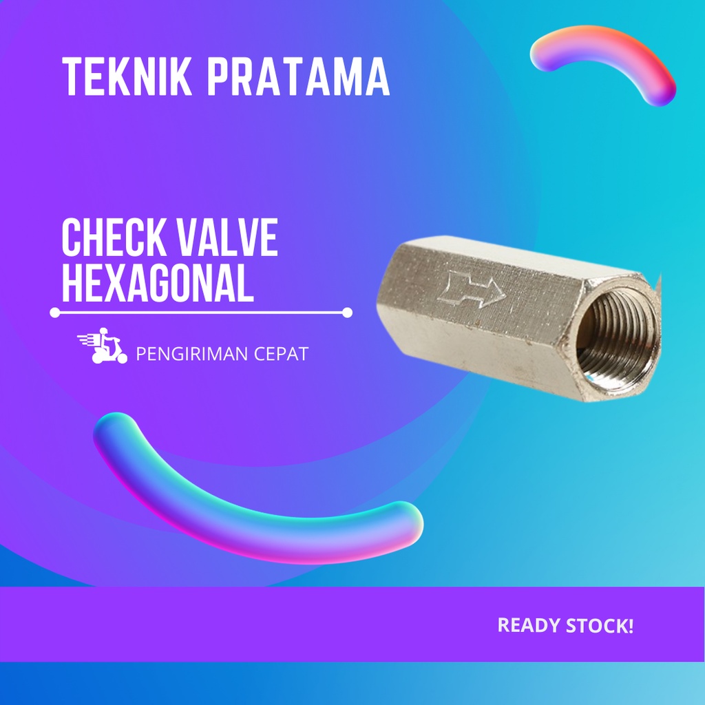 Jual Check valve / one way valve / no return valve 1/2" | Shopee Indonesia