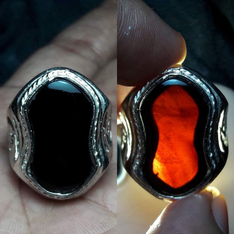 Jual batu akik yaman wulung model terompah | Shopee Indonesia