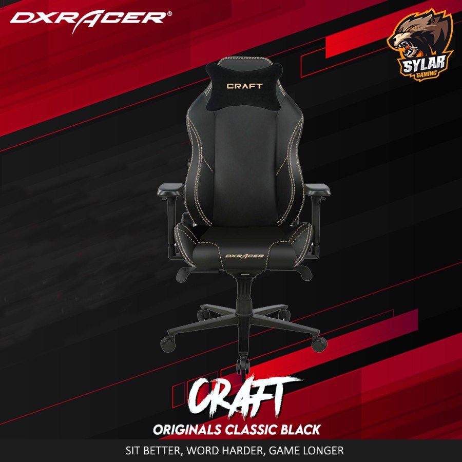 Jual DXRacer Craft Originals Classic Black CRA/D5000/N Gaming Chair ...