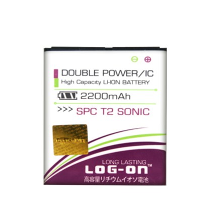 Jual LOG ON BATERAI SPC T2 SONIC BATRE DOUBLE POWER DOUBLE IC BATTERY | Shopee Indonesia