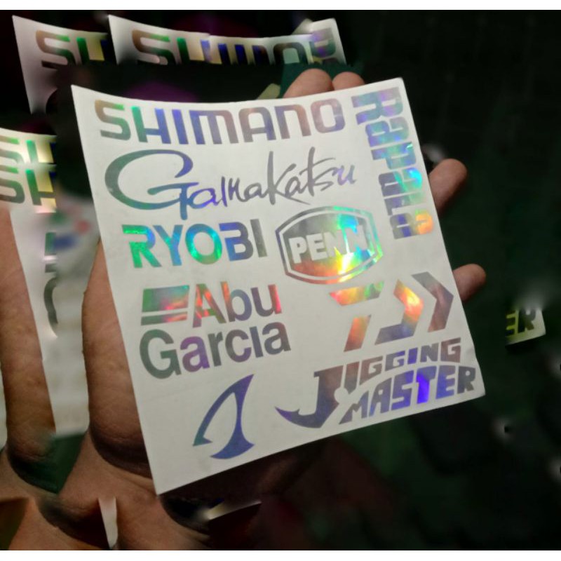 Jual Stiker Brand Pancing Hologram Cutting Sticker Fishing | Shopee ...