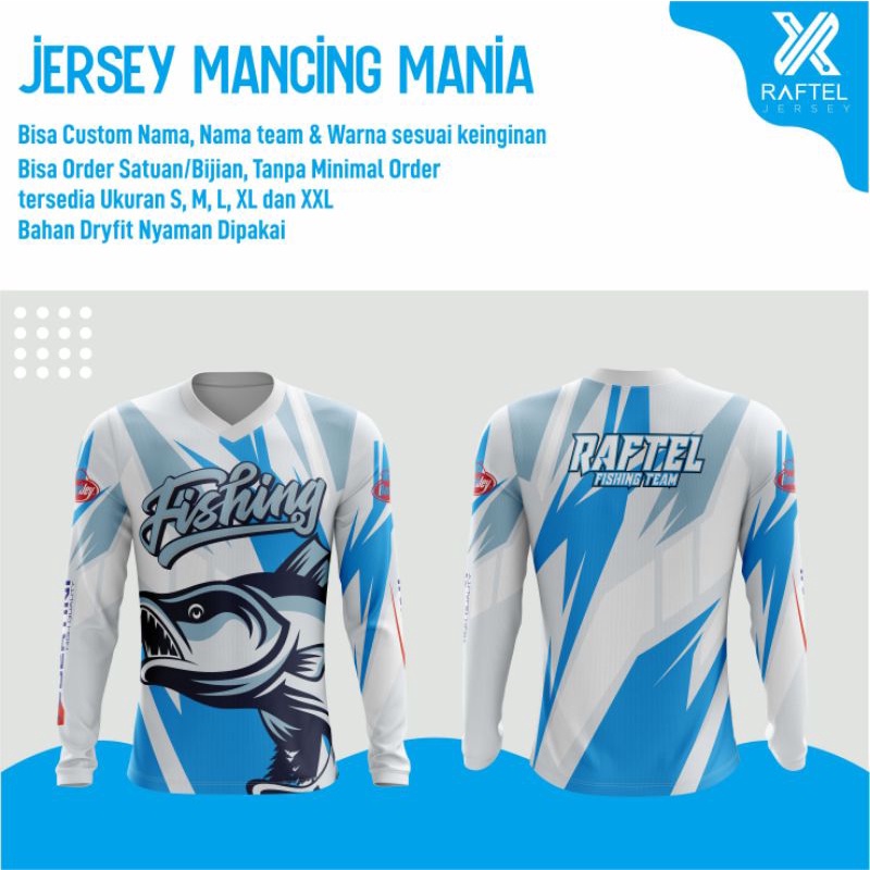 Jual Jersey Mancing Custom Fullprinting ( bisa pakai desain sendiri ...