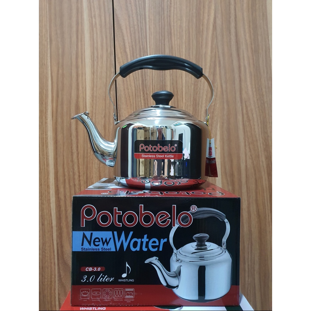 Jual Potobelo New Kettle Stainless Steel / Teko Siul / Bunyi 3 L CB-3.0 ...