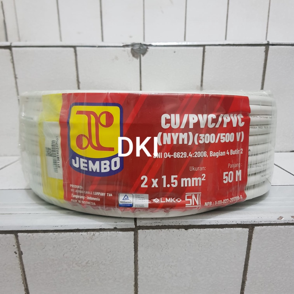 Jual Kabel JEMBO NYM 2 X 1.5 mm 50 meter | Shopee Indonesia