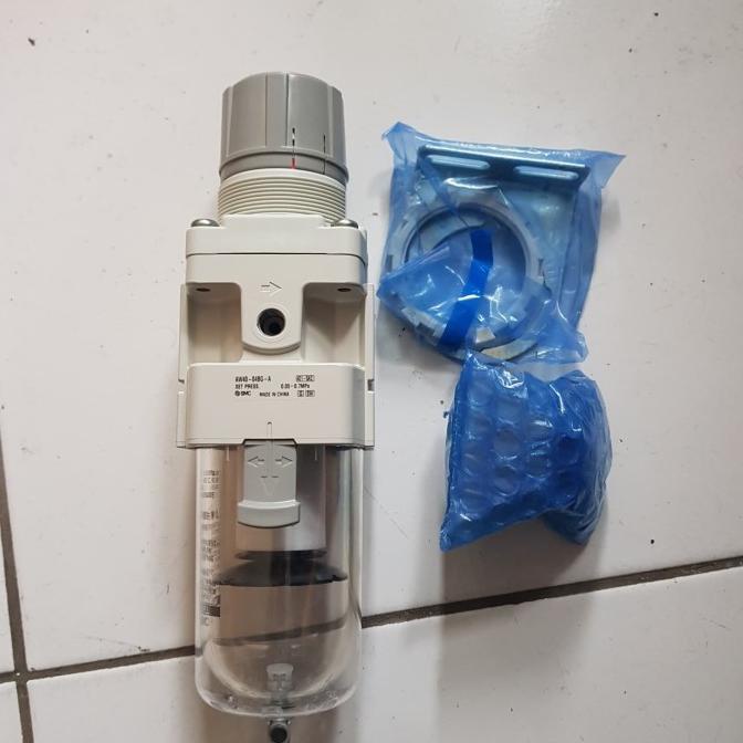 Jual Air Filter Regulator smc AW40-04BG 1/2" gauge+bracket pn3u Buru ...
