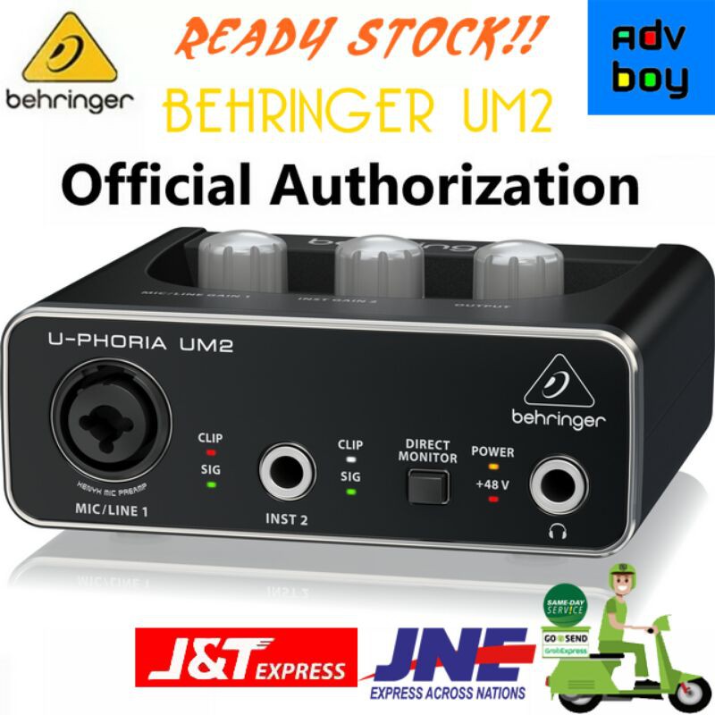 Jual BEHRINGER UM2 Soundcard Behringer UM2 Uphoria USB Audio Interface ...