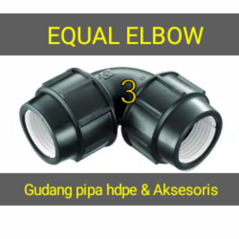 Jual EQUAL ELBOW PIPA HDPE 3" ATAU FITTING L PIPA HDPE 3" / KNEE HDPE | Shopee Indonesia