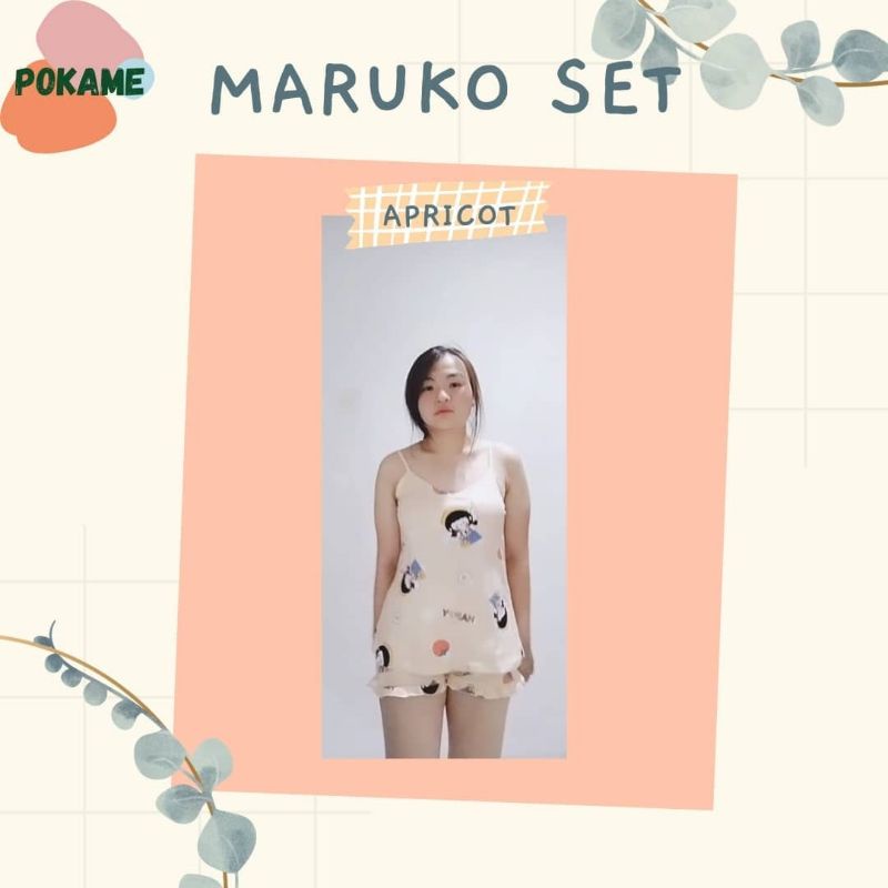 Jual POKAME.CO - MARUKO SET (APRICOT/PISTACHIO) | Shopee Indonesia