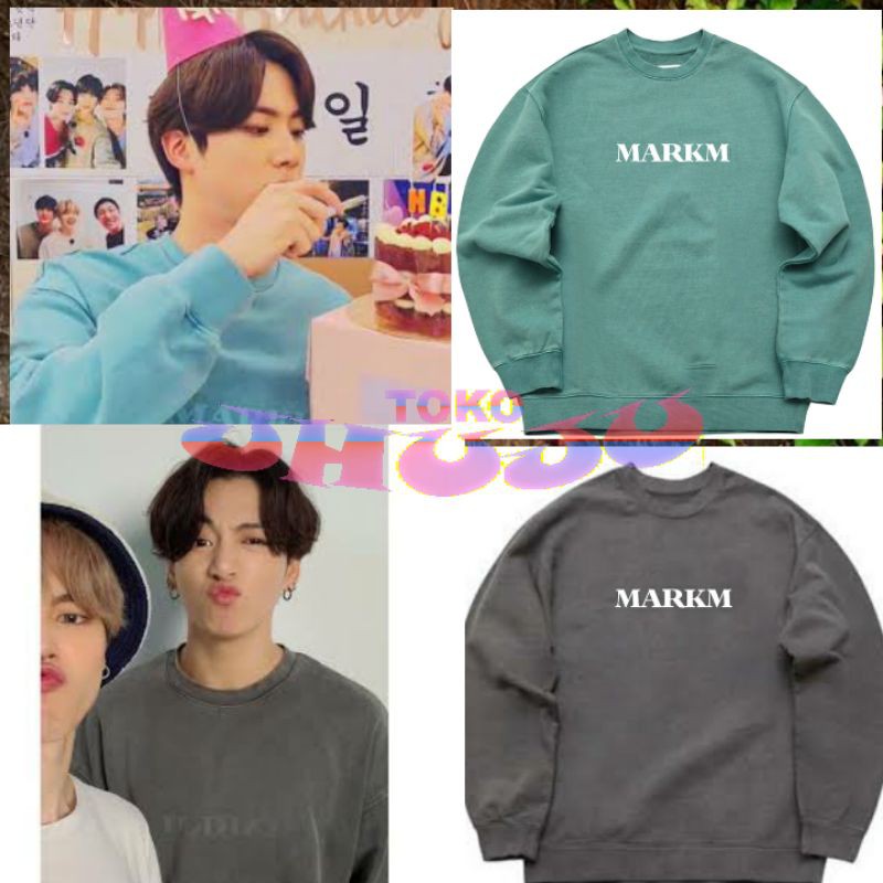 Jual BTS Markm Jimin Jungkook Taehyung / sweater basic BTS | Shopee ...