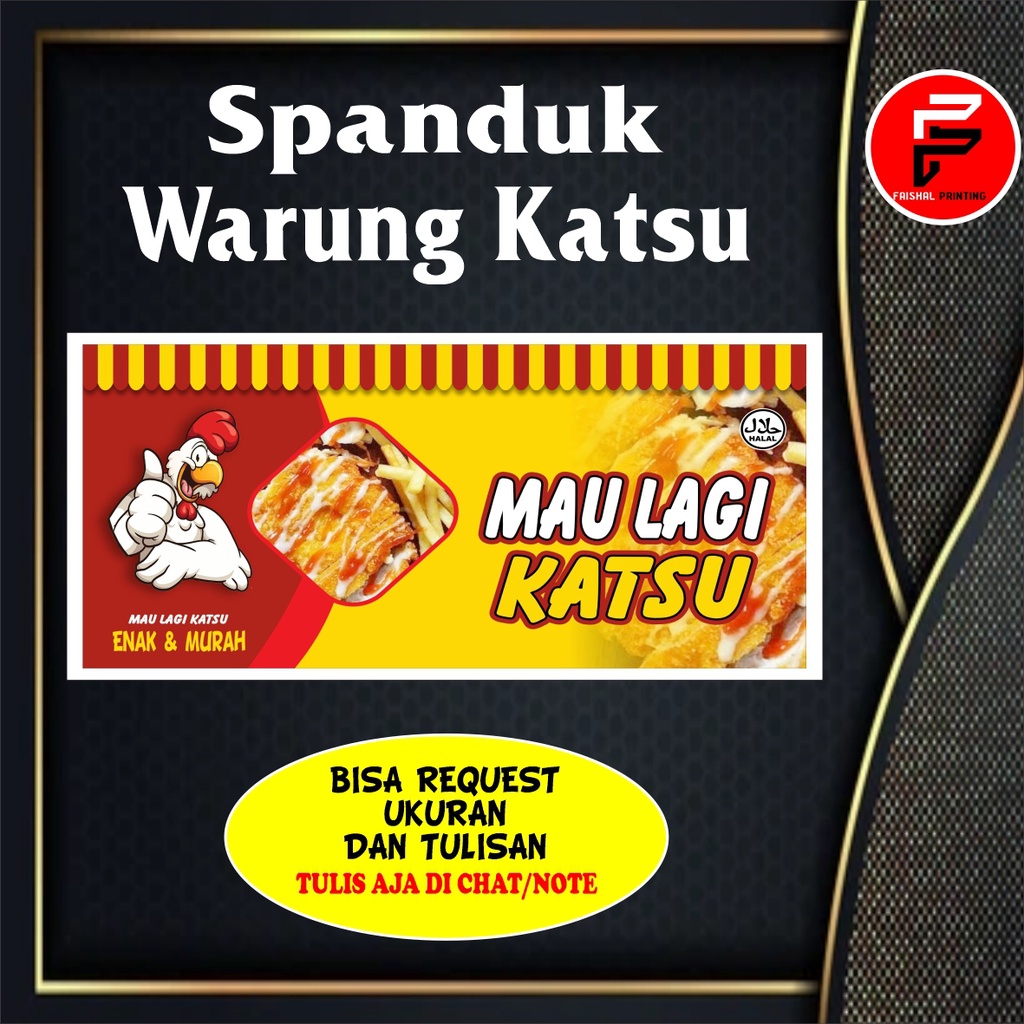 Jual Spanduk Chicken Katsu / Banner Warung Makanan / Spanduk Kustom ...