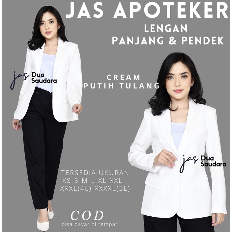 Jual JAS APOTEKER WANITA merk DUA SAUDARA | Shopee Indonesia