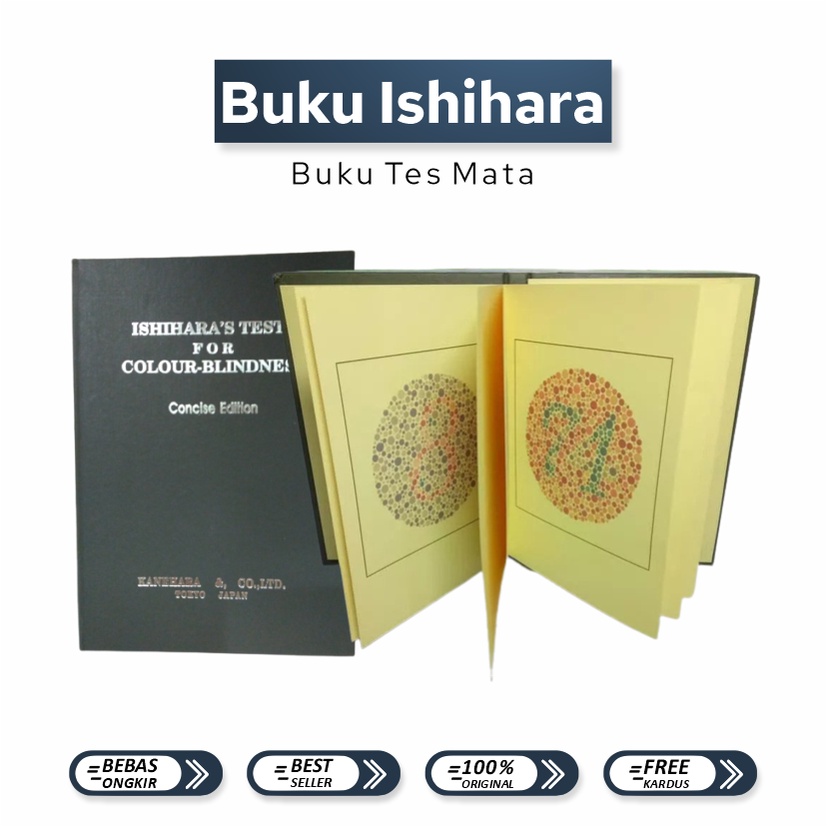 Jual Buku Tes Buta Warna Ishihara Test Book Buku Ishihara Tes Mata ...