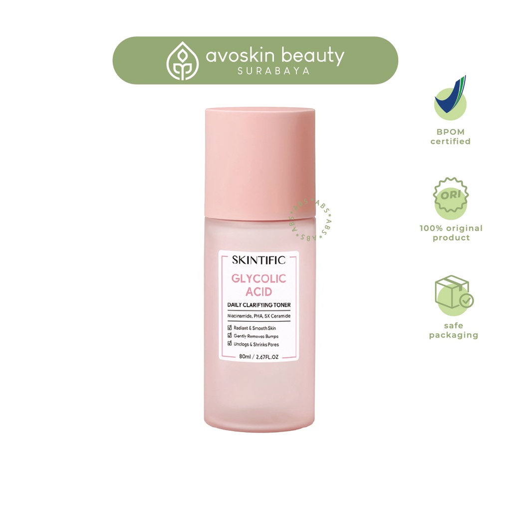 Jual SKINTIFIC Glycolic Acid Daily Clarifying Toner (80ml) | Shopee ...