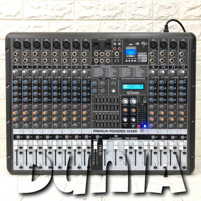 Jual Power Mixer Crimson CR 1222 D Original 12 Channel | Shopee Indonesia