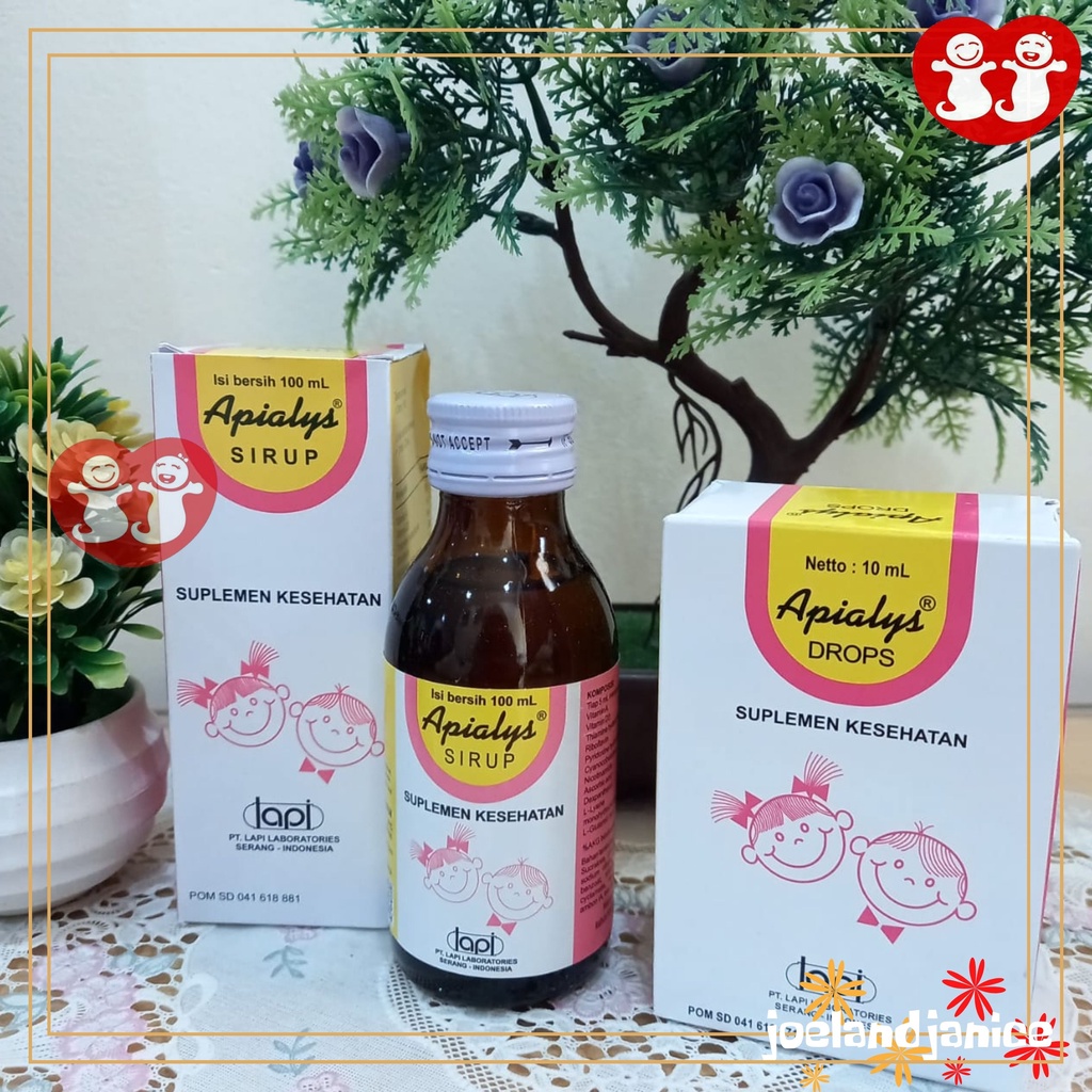 Jual Apialys Drops 10 ml/Sirup 100ml/ Suplemen Kesehatan Bayi dan Anak ...