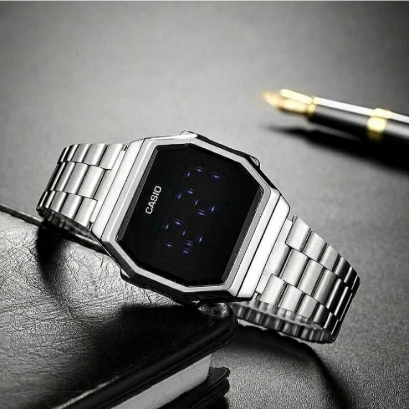 Jual JAM TANGAN PRIA WANITA CASIO A178WA-1ADF DIGITAL RANTAI SILVER | Shopee Indonesia