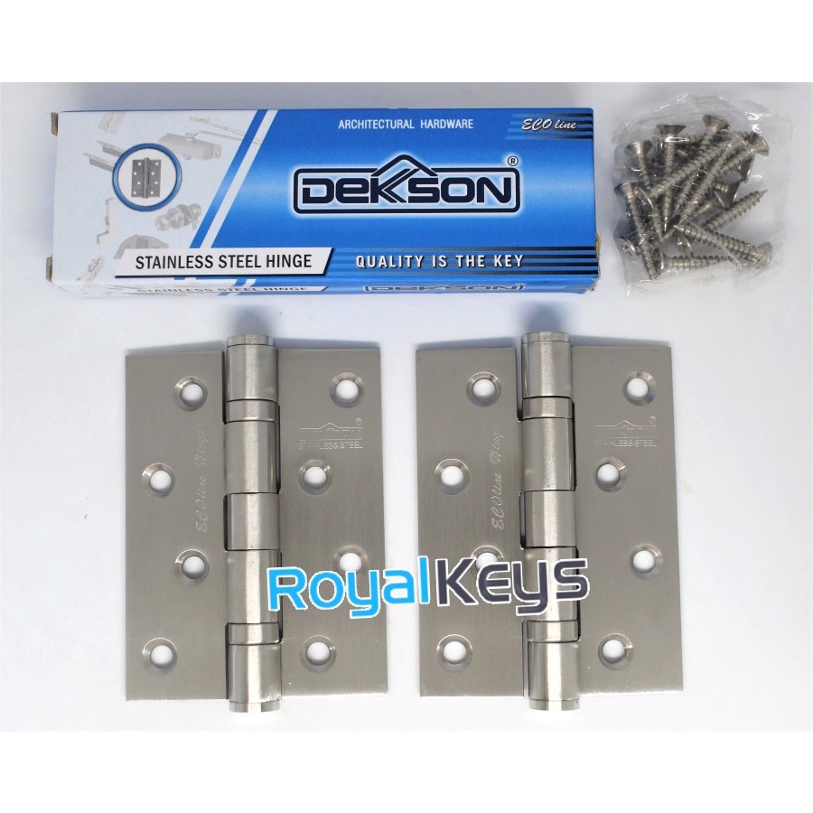 Jual Engsel Kupu Pintu 4 Inch Hinge Dekson Dekkson ESS EL 4X3X3MM 2BB ...