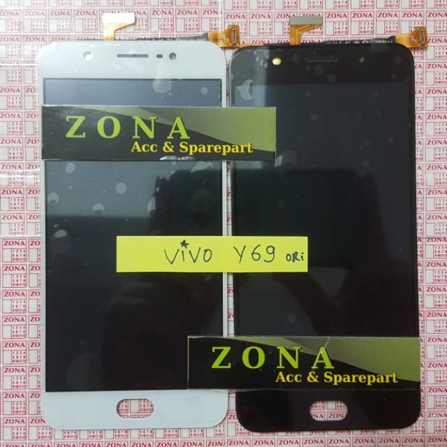 Jual LCD+TOUCHSCREEN VIVO Y69 1714 FULLSET BLACK AND WIHTE ORIGINAL ...