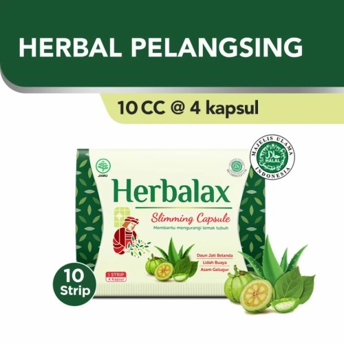 Jual Herbalax Slimming Capsule ( 1 Strip 4 Capsule) | Shopee Indonesia