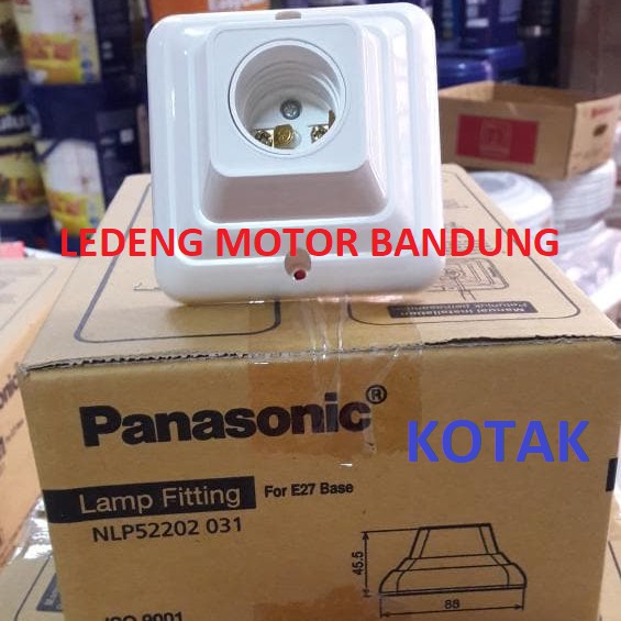 Jual Lamp Fitting Panasonic E27 Fiting Lampu Plafon Rumah Bulat Kotak ...
