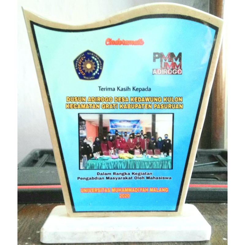 Jual Souvenir Cinderamata Vandel Plakat Marmer KKN,PKL,PPL,Dan Lain ...