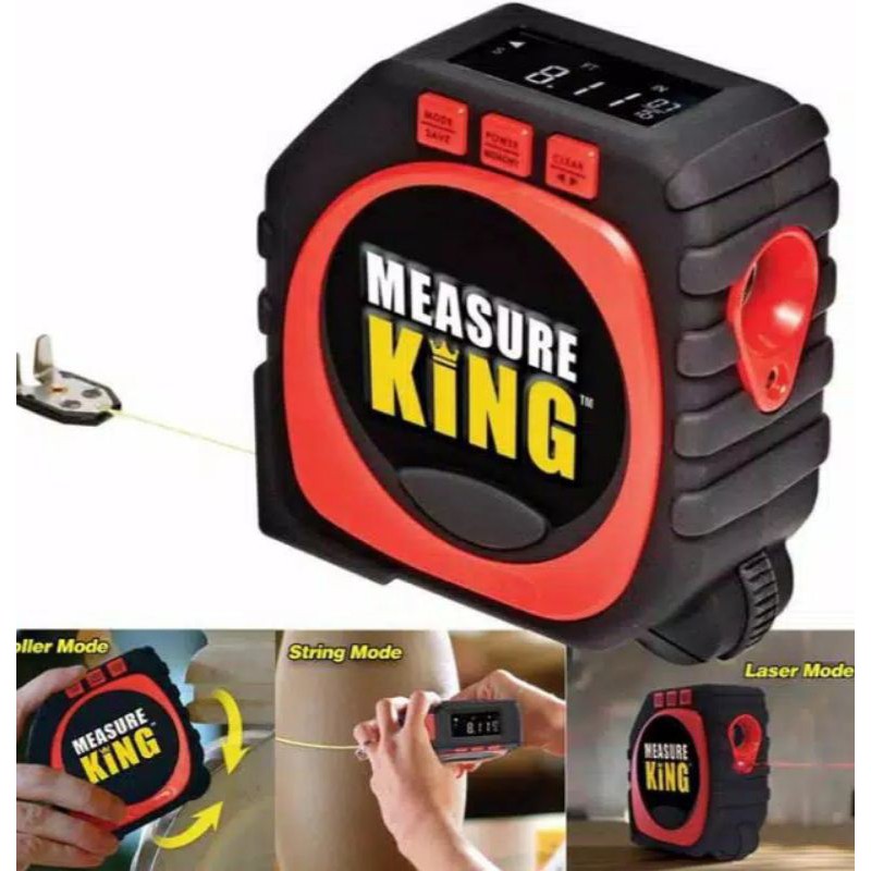 Jual Meteran Digital 3 in 1 Roller Cord Sonic Mode 20M - M001 | Shopee ...