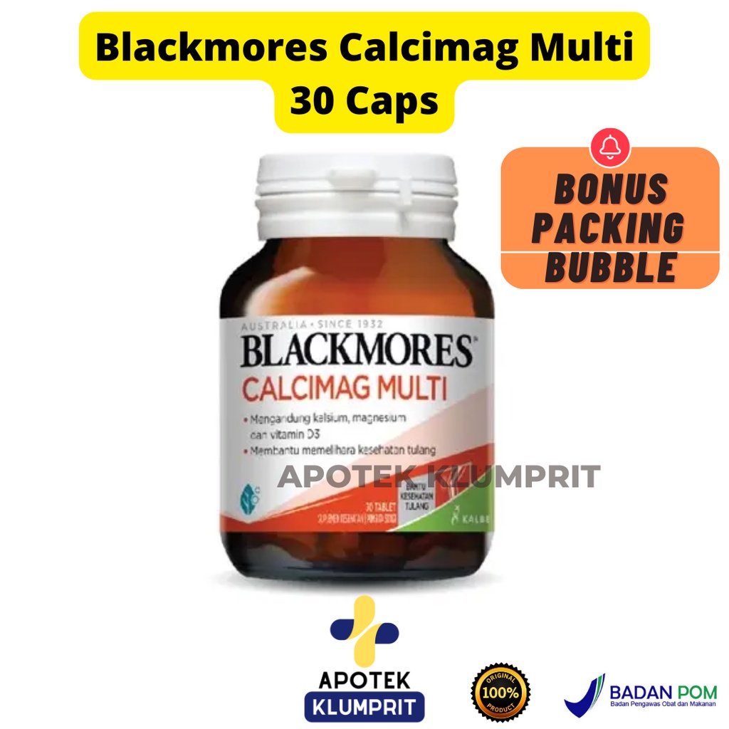 Jual BLACKMORES CALCIMAG MULTI / 30 TABLET / CALCIUM / MAGNESIUM ...