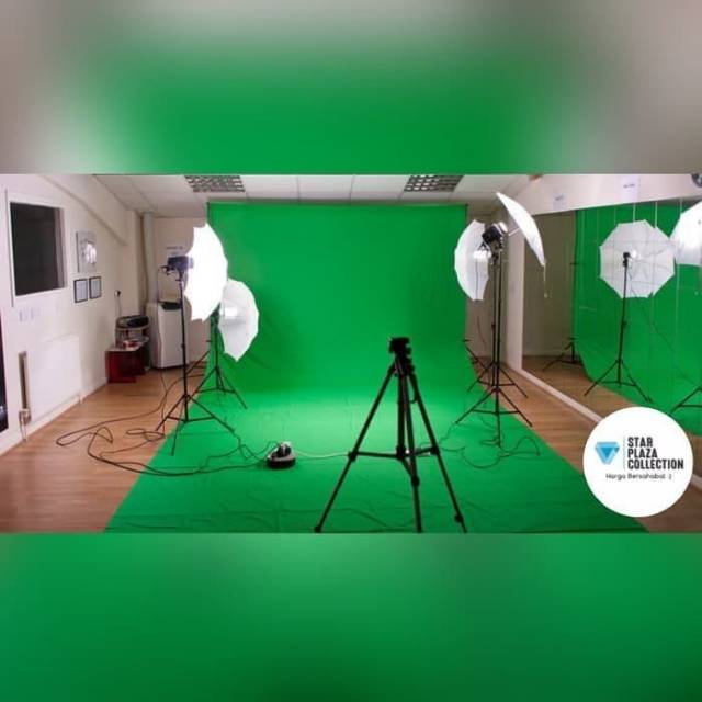 Jual Kain Green Screen Layar Hijau Backdrop Background Video Foto ...