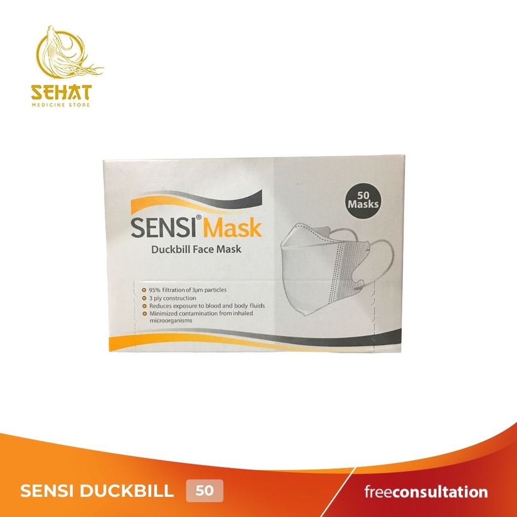 Jual MASKER SENSI DUCKBILL - 1 box full ( 50 pcs) | Shopee Indonesia