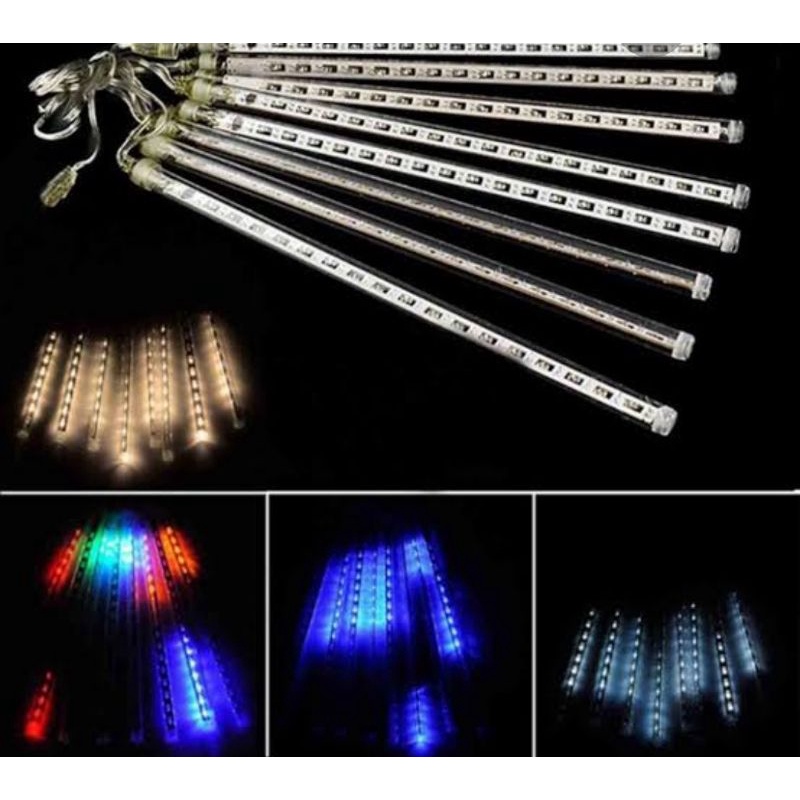 Jual Lamp LED Meteor tabung warna warni isi 10 bj | Shopee Indonesia