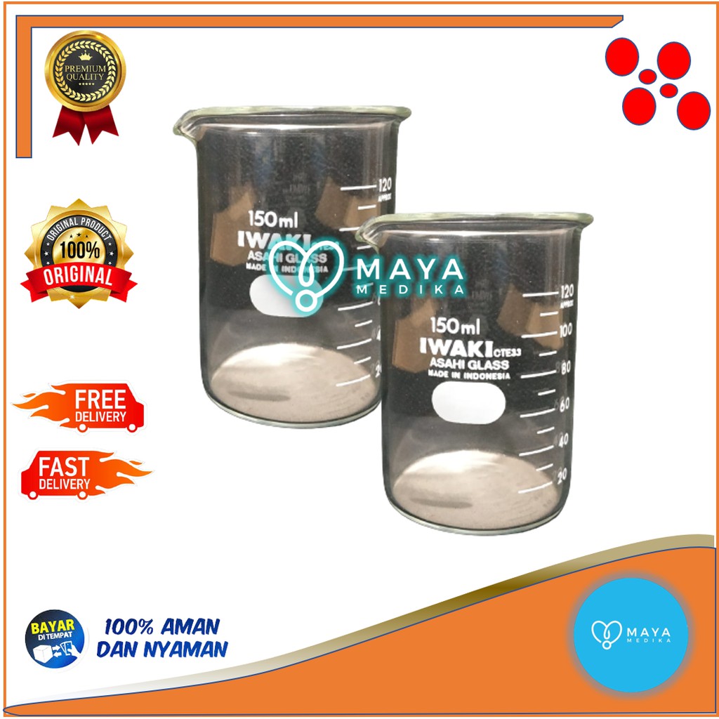 Jual Beaker Glass / Iwaki / Pyrex / 150 ml | Shopee Indonesia