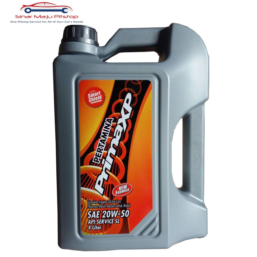 Jual Pertamina Prima XP 20W-50 Pelumas Oli Mesin Mobil Bensin 4 Liter ...