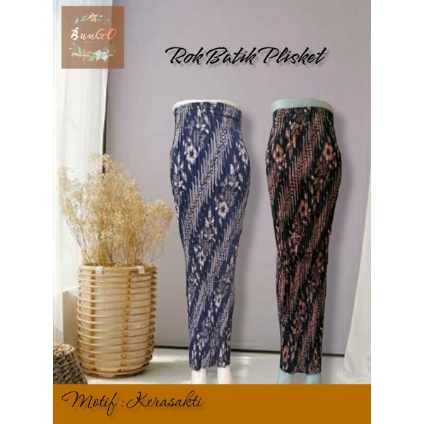 Jual (BunGO) Rok Batik Plisket Jumbo Bawahan Kebaya Modern Ragam Motif Terlengkap 2022 - Rok ...