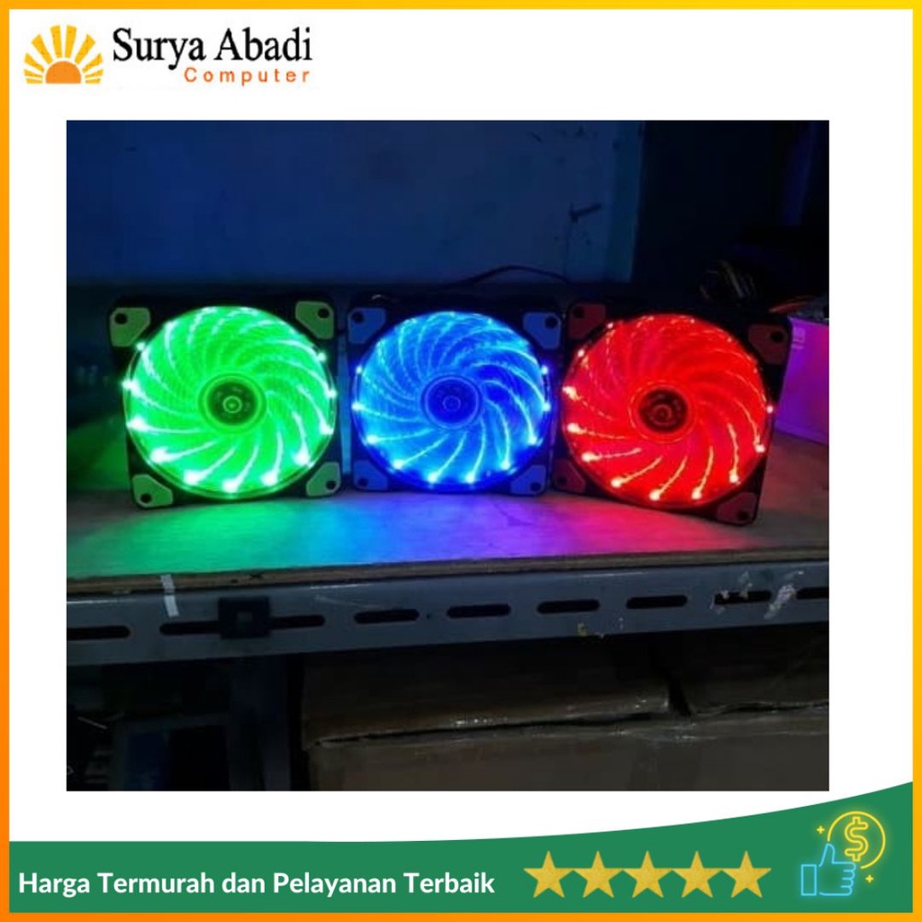 Jual fan casing 12cm lampu magix / 120mm magix pc case fan casing led ...