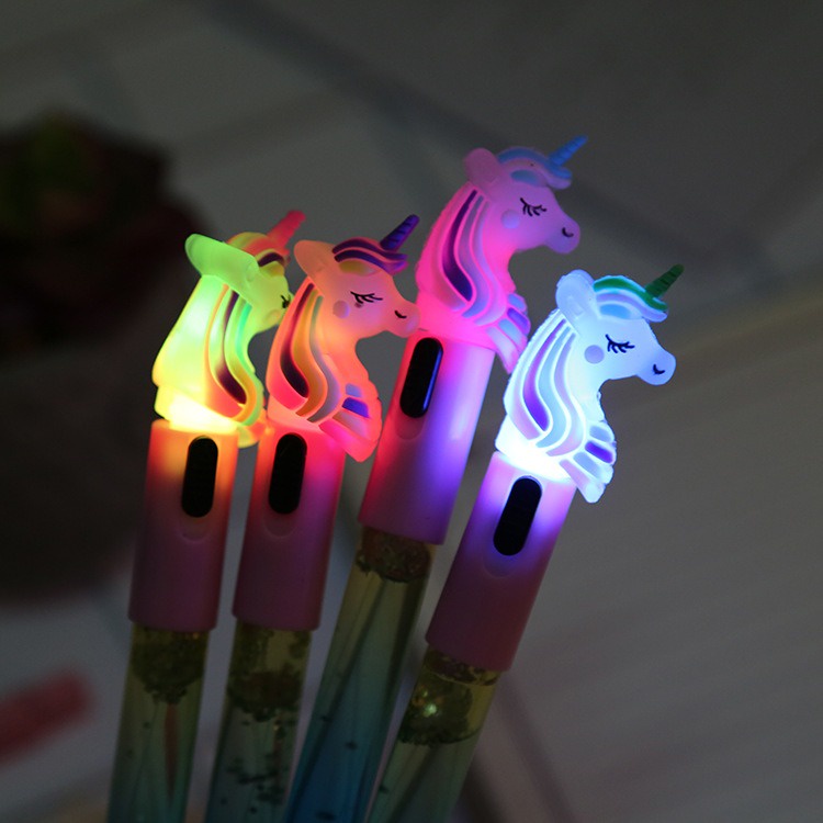 Jual Pulpen LED RGB Pena UNICORN Gel Minyak Warna Warni | Shopee Indonesia
