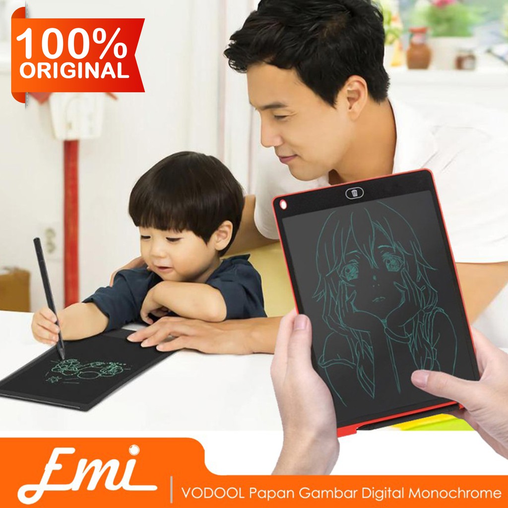 Jual Papan Gambar Digital Monochrome LCD Drawing Graphics Tablet 12inch ...