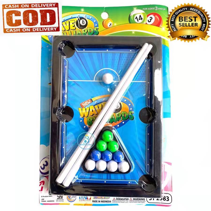 Jual Bronsis - Mainan Anak Billiard Set - Mainan Anak Sodok Wave ...