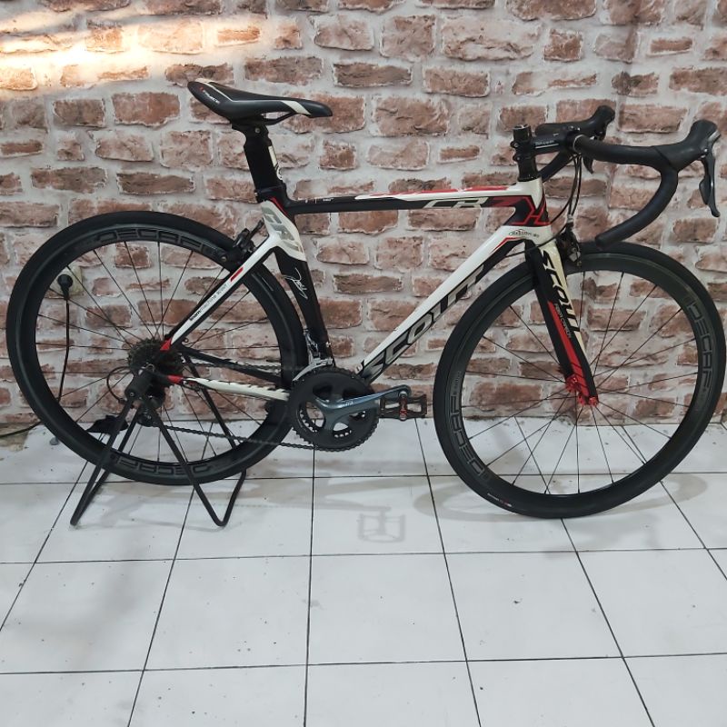 Jual SEPEDA ROAD BIKE SCOUT CR-7 SIZE 50 CM 700×25C 2×10 SP TIAGRA ...