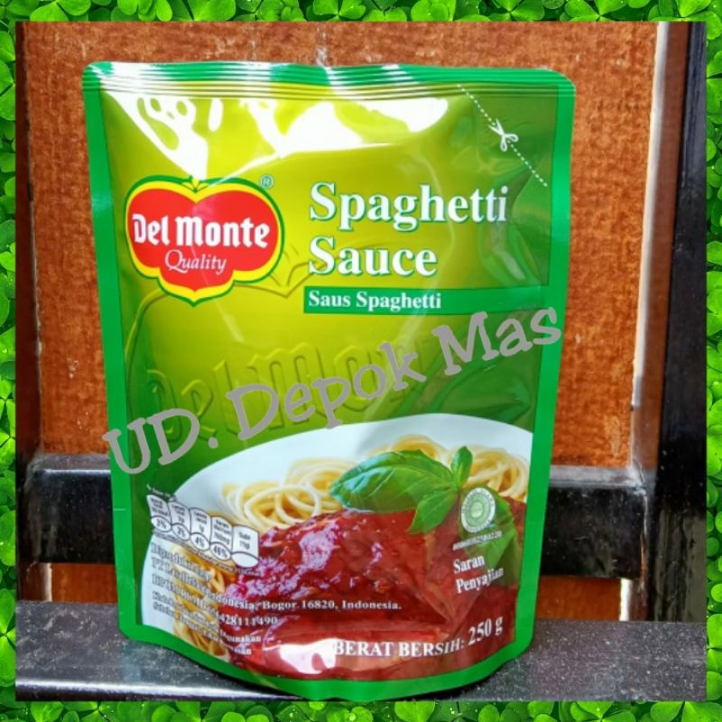 Jual Del Monte Spaghetti Sauce / Saus Spaghetti 250gr / dus isi 24 ...