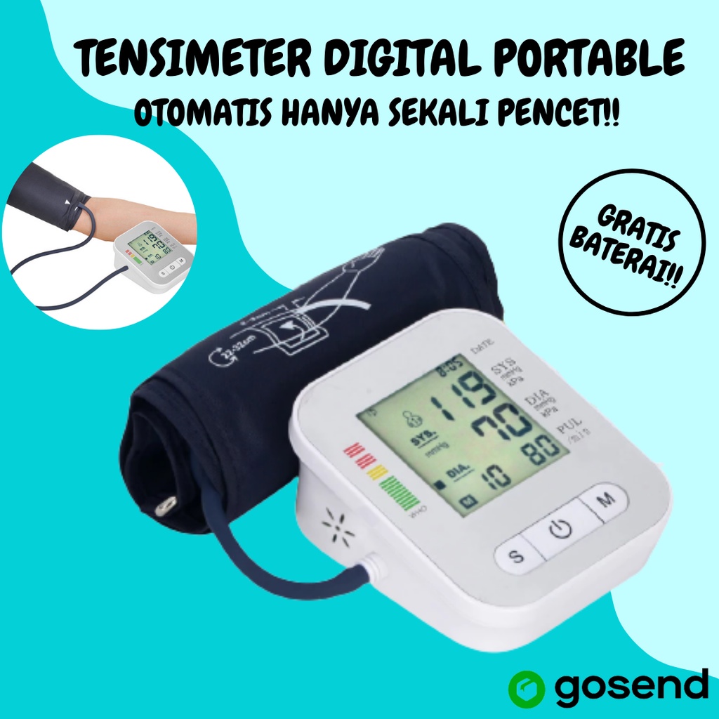 Jual Tensimeter Digital Alat Cek Ukur Tekanan Darah Lengan Tensi Meter ...