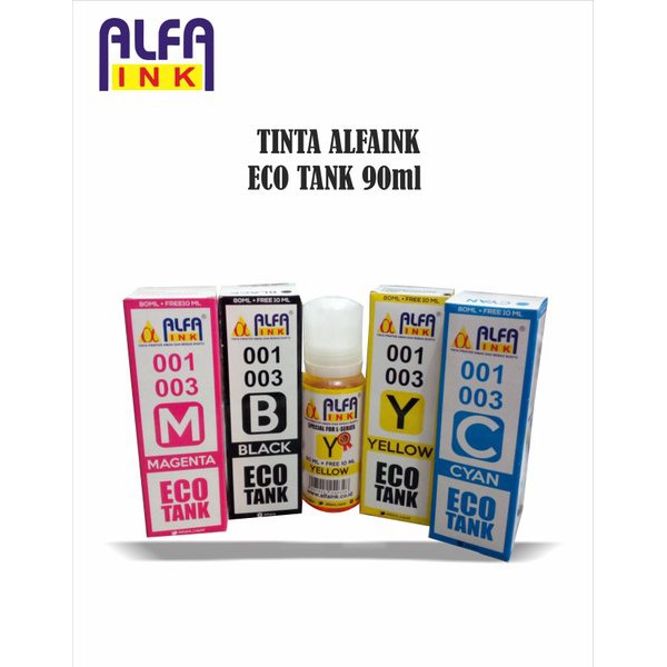 Jual Tinta printer Alfa ink original Epson LSeries Eco tank 001 003 ...