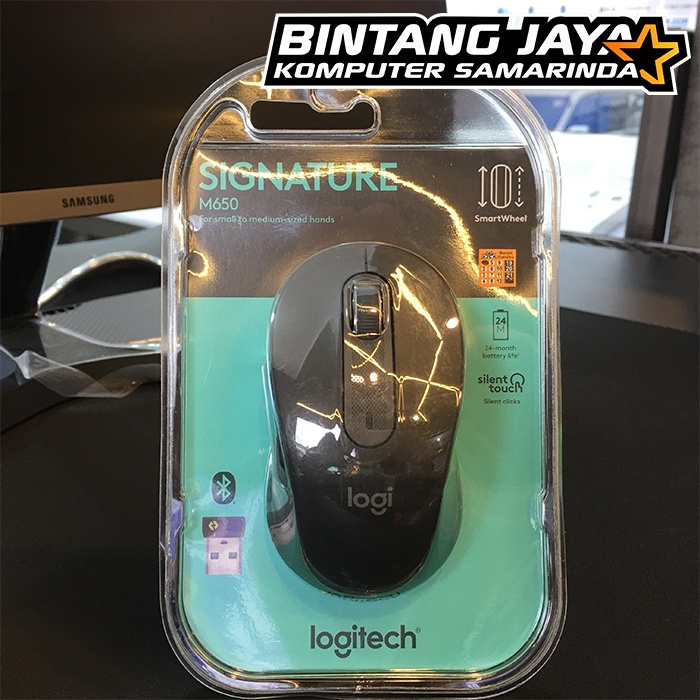 Jual Logitech Signature M650 Wireless 2.4GHz Bluetooth Mouse - Hitam ...