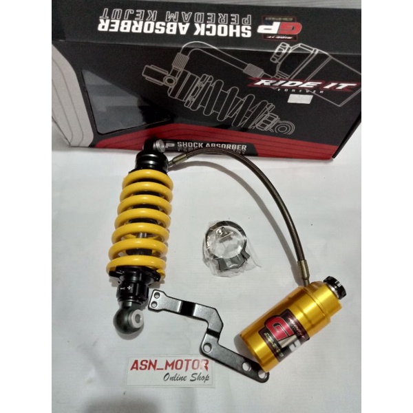 Jual Monoshock tabung pisah Fleksibel Ninja RR 150 RIDE IT GP 103 dan GP 104 Gold Series Black ...