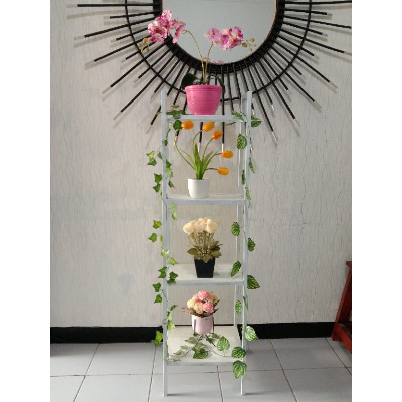 Jual Rak Standing Bunga Besi Ikea Warna Putih Minimalis | Shopee Indonesia