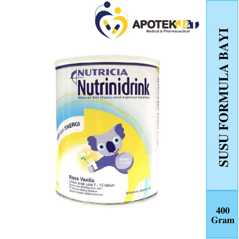 Jual NUTRINI DRINK POWDER VANILA 400G | Shopee Indonesia
